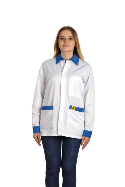ESD Duo Color Lab Coat - Esd Kleding